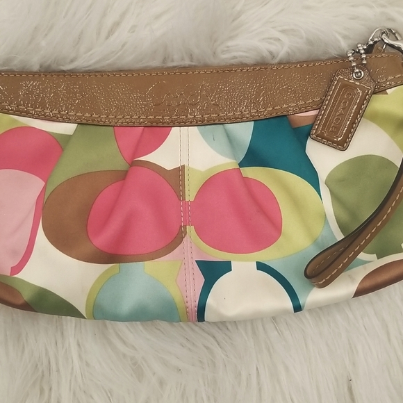 Coach | Bags | Coach Clutch With Patent Leather Trim | Poshmark